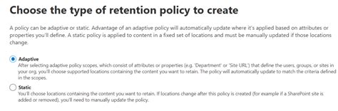 Adaptive Scopes Retention Policies Data Lifecycle Purview Vlad