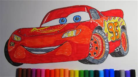 How To Draw Lightning McQueen Disney Pixar CARS 3 2017 YouTube