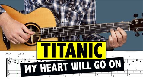 Titanic Guitar Tutorial My Heart Will Go On FINGER PICKING CHORDS