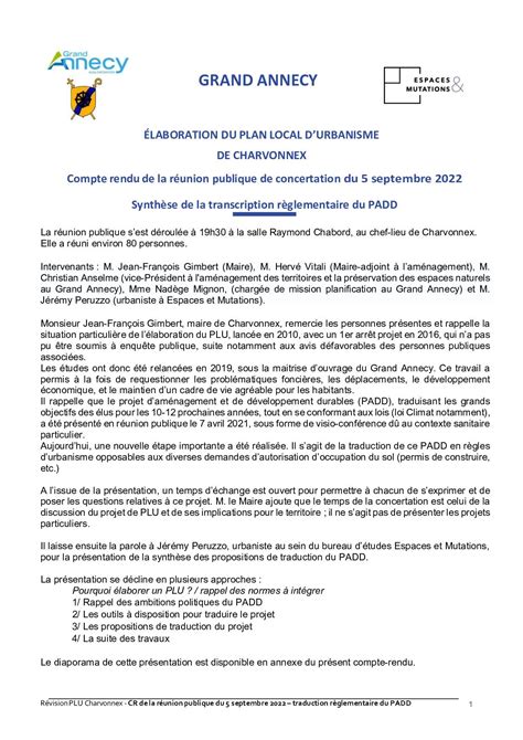 Calam O Cr Reunion Publique Tr Plu Charvonnex