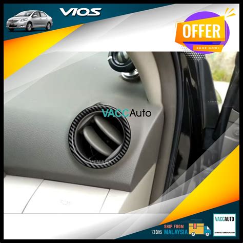 Toyota Vios 2nd Gen Aircond Lining Carbon Chrome Fiber Design 2007