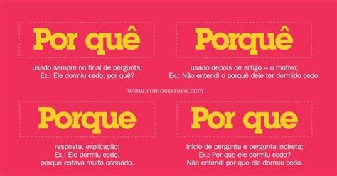 Porque por que porquê ou por quê Saiba quando usar cada um