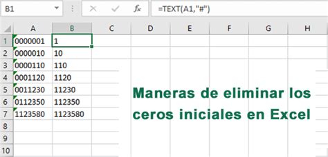 7 Mejores Maneras De Eliminar Los Ceros Iniciales En Excel