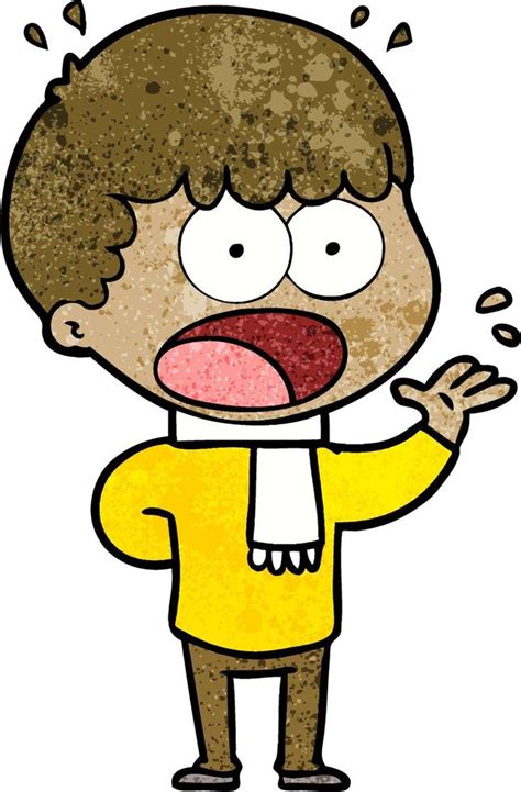 Caricatura Sorprendido Hombre 12547742 Vector En Vecteezy