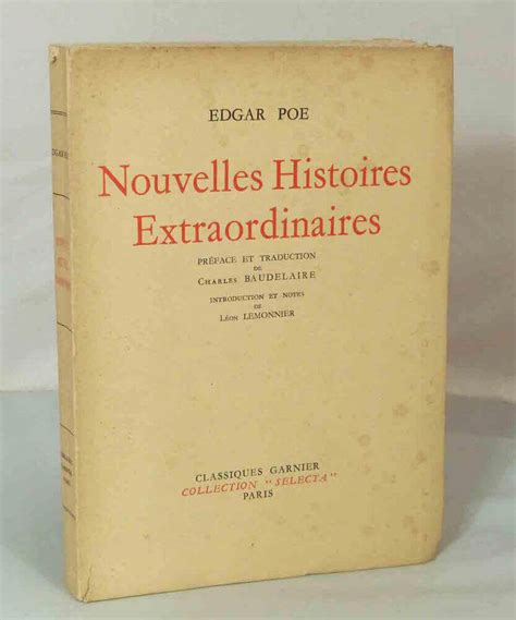 Nouvelles Histoires Extraordinaires by POE Edgar Allan Broché