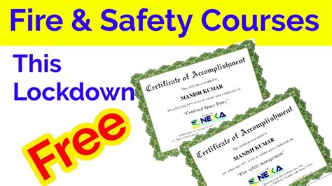 Free Online Fire Safety Courses YouTube