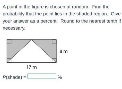 Find The Probability That A Point Chosen At Random In The Figure Below
