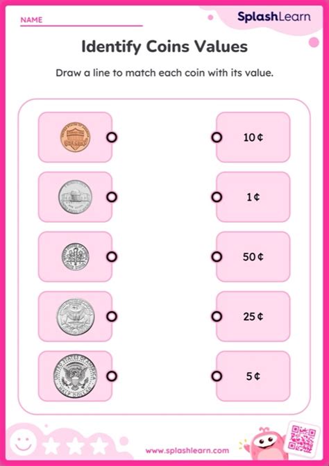 Match Coins To Their Value Worksheet