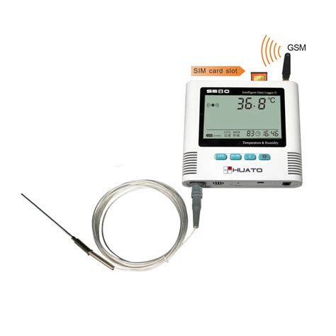 Temperatur Monitor Datenlogger Pt G M Mit Kalibrierungs Bescheinigung
