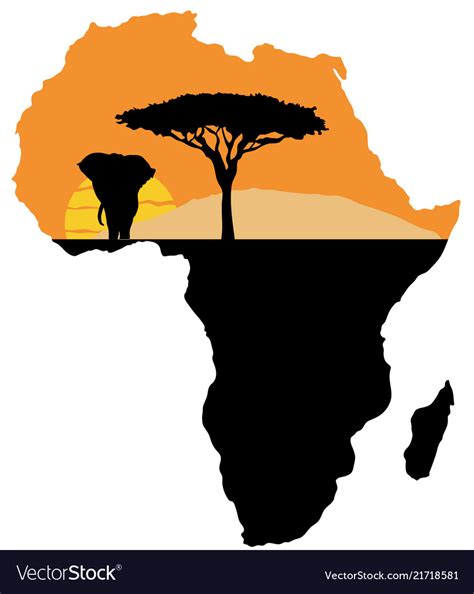 Africa Map Royalty Free Vector Image VectorStock