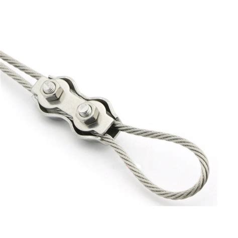 5 Pcs 304 Roestvrij Staaldraad Clip Dubbele Grips Kabel Klem Marine