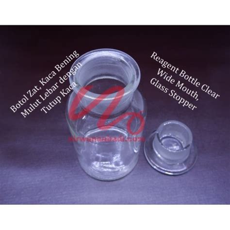 Jual Reagen Botol Mulut Lebar Bening Ml Reagent Bottle Wide Mouth