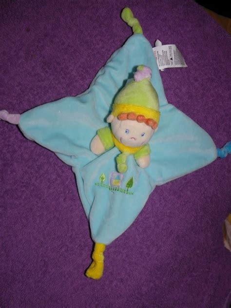 Doudou Plat Nicotoy Kiabi Garcon Lutin Poupee Grelot base forme étoile