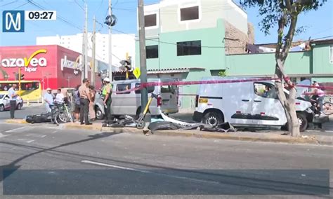 Pueblo Libre Cuádruple choque deja un muerto y dos heridos Canal N