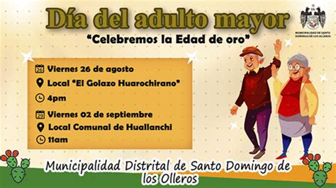 Dia Del Adulto Mayor Noticias Municipalidad Distrital De
