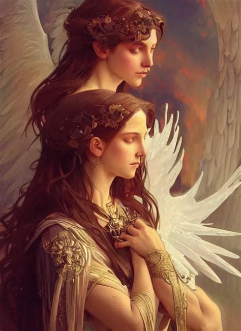 Painting Of Biblically Acurrate Angels Fantasy Stable Diffusion