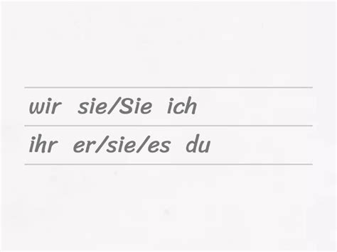 Personalpronomen Im Nominativ Unjumble