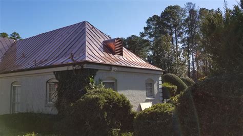 Copper Standing Seam Metal Roof Installation Century Slate Co NC