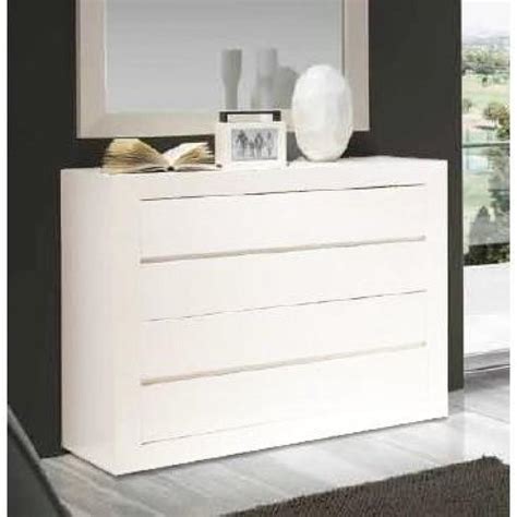 Commodes chambre literie Commode MALAGA 4 tiroirs finition laqué