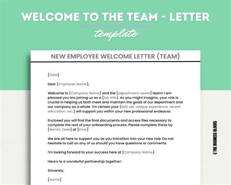 New Employee Welcome Letter Template The Business Blocks