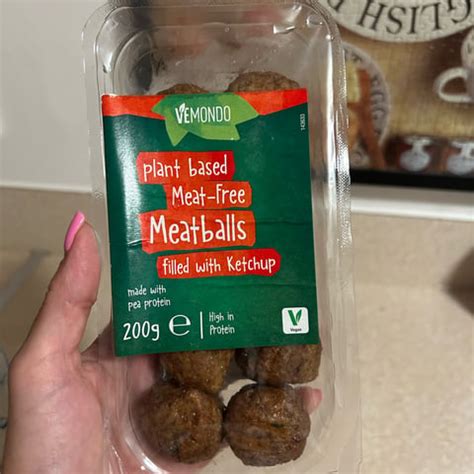 Vemondo Plant Based Meat Free Meatballs Filled With Ketchup Reviews