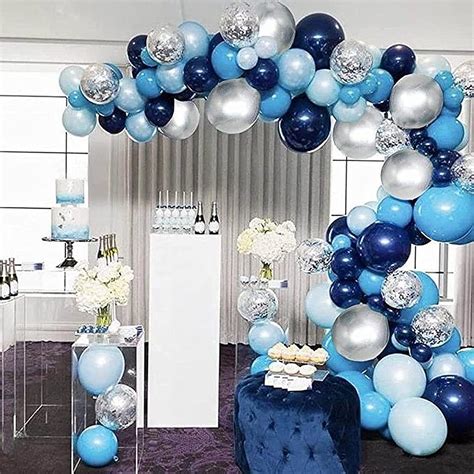 Blue Balloon Garland Arch Kit 102Pcs Navy Blue Balloons Garland Arch