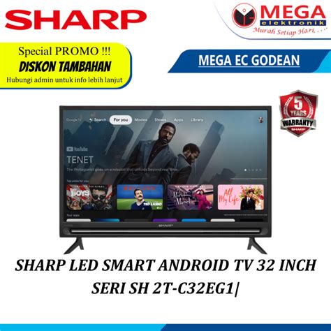 Jual LED SHARP SH 2T C32EG1 SMART ANDROID TV 32 INCH Shopee Indonesia