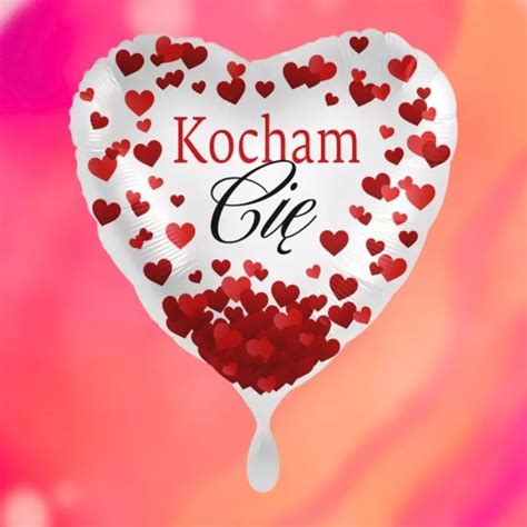 Balon Kocham Cię w kształcie serca Szybka dostawa