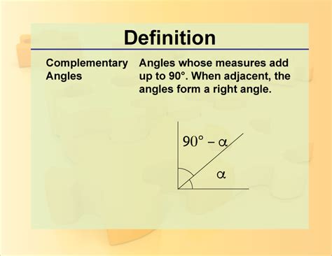 Definition Angle Concepts Complementary Angle Media Math