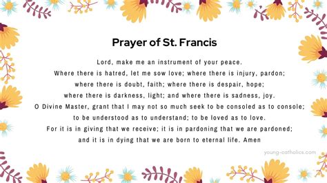 Free Printable St Francis Prayer Printable Word Searches