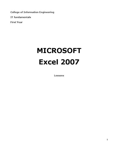 learn excel 2007 pdf microsoft excel typefaces