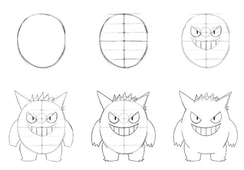 Como Desenhar O Gengar Tutorial Simples