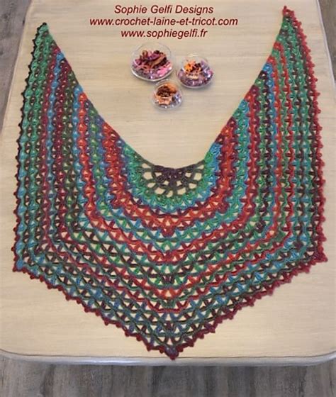 Ravelry Marina Shawl By Sophie GELFI Designs Crochet Patterns