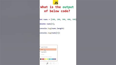 arrays in javascript delete operator in javascript javascript interview questions javascript