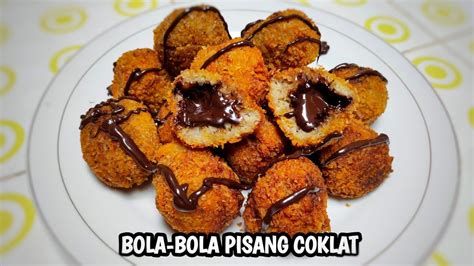 Resep Bola Bola Pisang Coklat Lumer YouTube