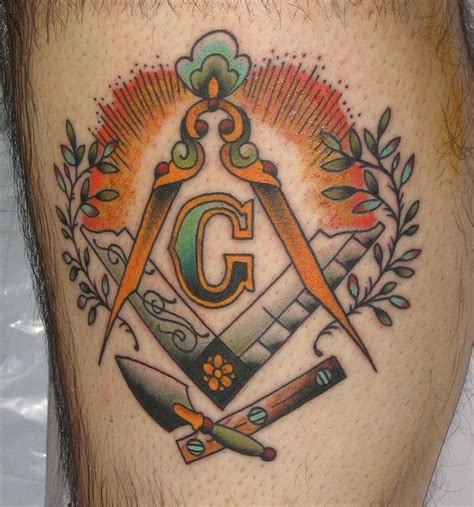 Square Compasses Tattoo Compass Tattoo Masonic Tattoos Free