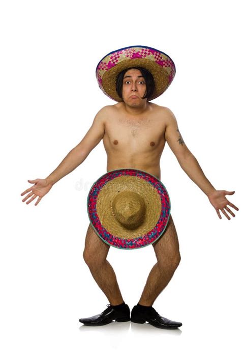El Hombre Mexicano Desnudo Aislado En Blanco Foto De Archivo Imagen