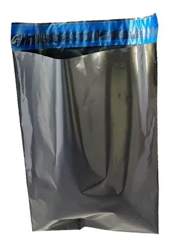Saco Plástico Cinza 19x25 50 Un Resistente Sedex Correios