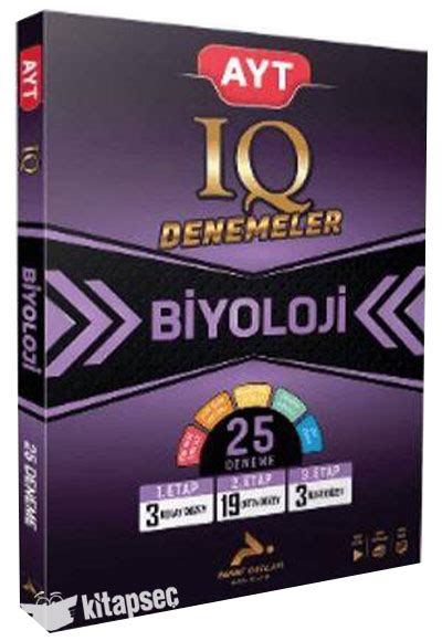AYT IQ Biyoloji 25 Branş Denemesi PRF Paraf Yayınları 9786256573253