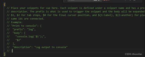 vscode配置vue3用户代码片段 vue3 用户代码片段 csdn博客