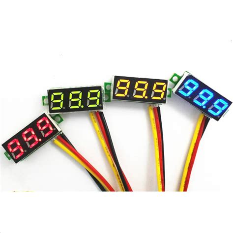 0 28 Inch Digital DC Voltage Meter Adjustable DC 0 100V Voltmeter 0 28