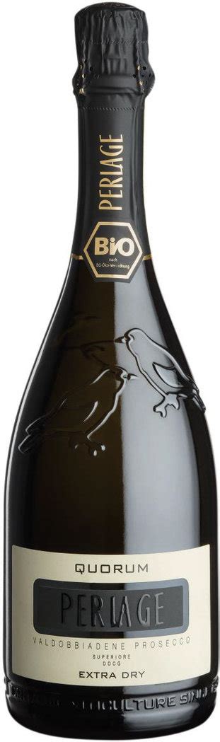 Quorum Valdobbiadene Prosecco DOCG Extra Dry Perlage Bio PRObioWEIN