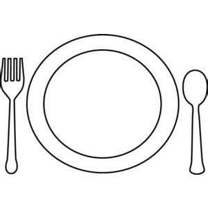 Plate Clipart Black And White Clip Art Library