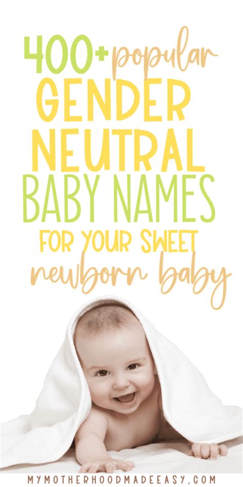 Cute Unique Unisex Baby Names With Meanings My Motherhood