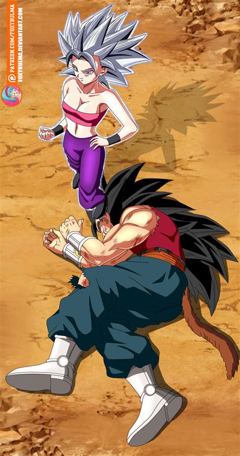 Commission Ui Caulifla Beats Kanba By Foxybulma On Deviantart