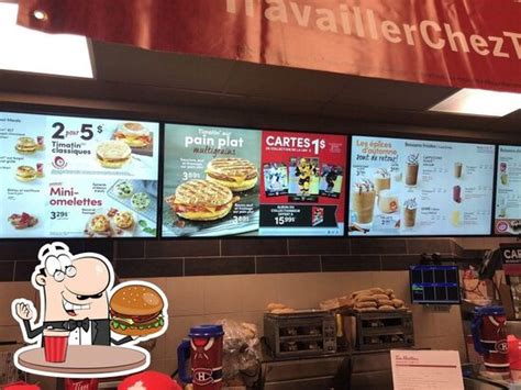 Menu At Tim Hortons Restaurant Boucherville Rue Volta