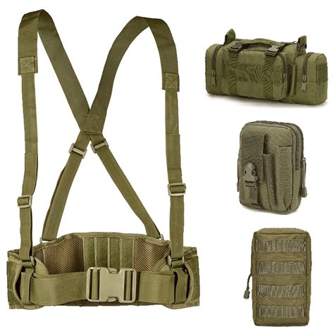 Cinturón táctico de airsoft Molle para hombre cinturón militar