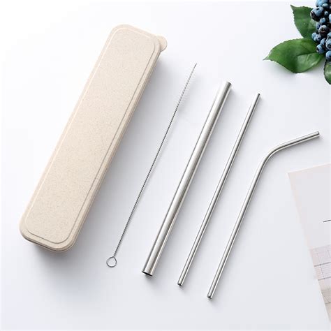 Stainless Steel Straw Set Reusable High Quality My Premium Gift
