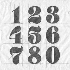 220 ideas de Números en 2022 números moldes de letras tipografía