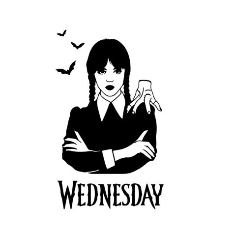 Wednesday Svgwednesday Png Wednesday Addams The Addams Etsy In 2023